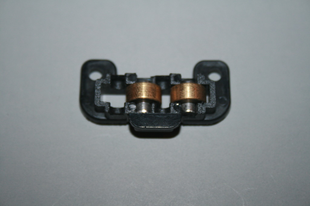 Sliding Window Roller Black with Brass Rollers 52-789 Set