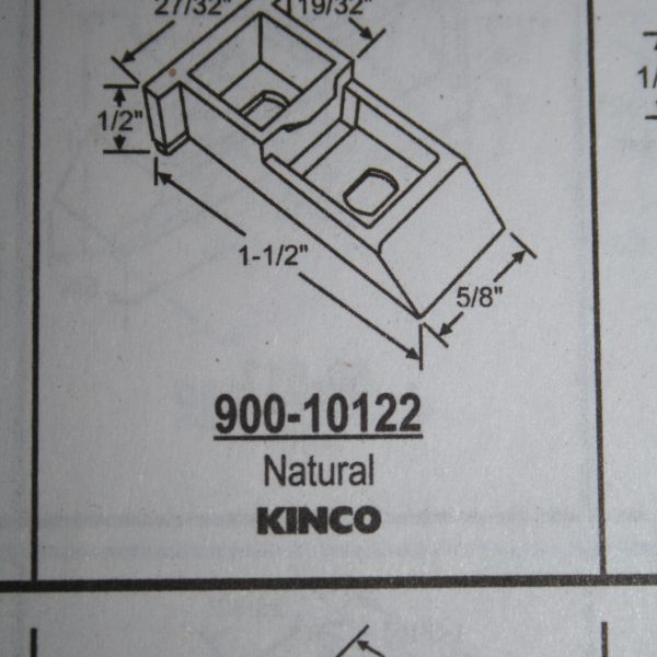 Kinco Sash Cam Natural Color 900-10122 New Style