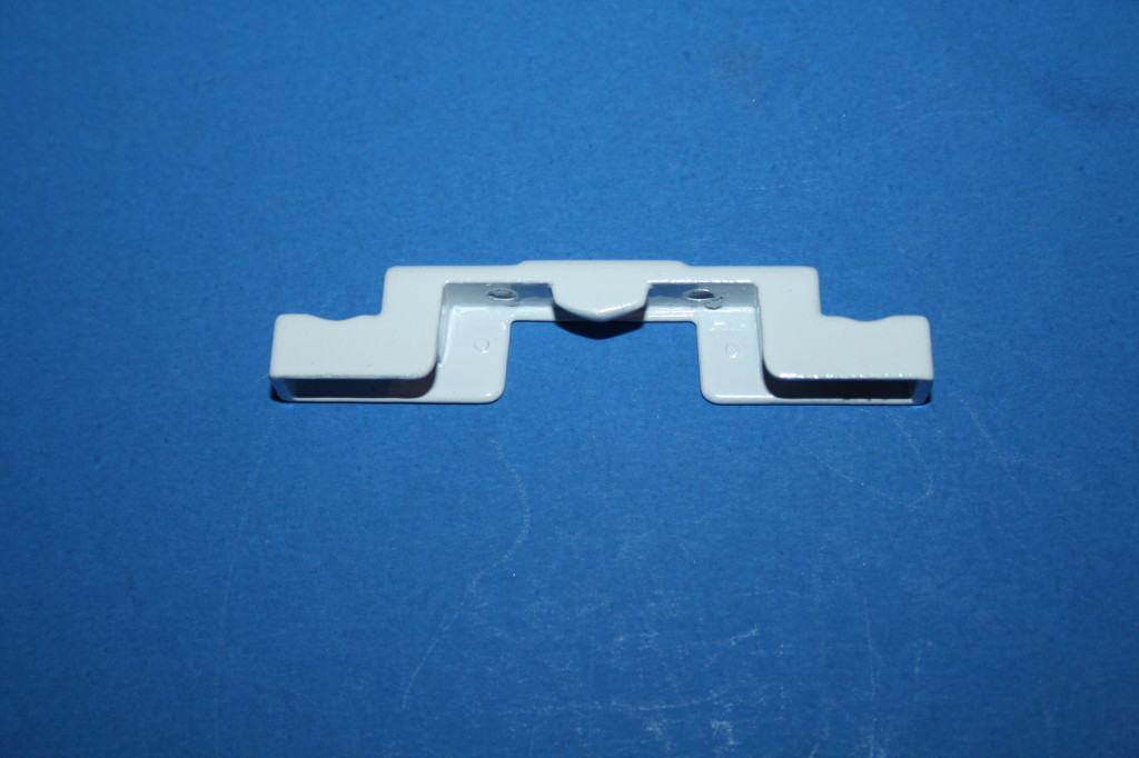 White Open Back Sweep Lock Keeper 2 9/16″ X 5/16″ V8217