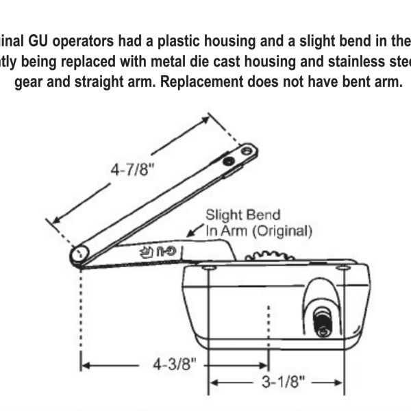 SilverLine Metal Housing Crank Operator 36-516