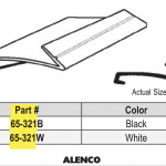 Alenco Snap-In Vinyl Glazing Bead 65-321 White or Black