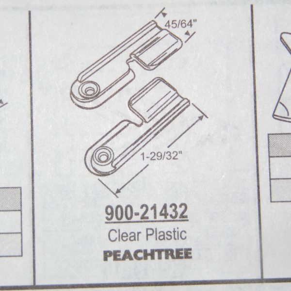 Peachtree Screen Clip Set 900-21432 Clear Plastic