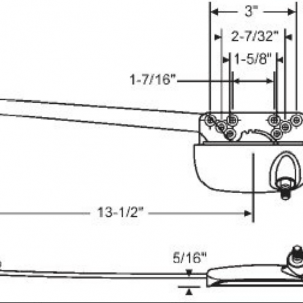 Truth Single Arm Operator 36-152 Arm 13 1/2″